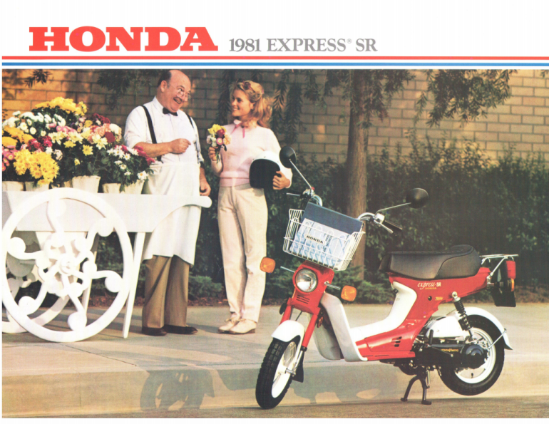 Honda USA 1981 Express SR - Scooter Sales Brochure